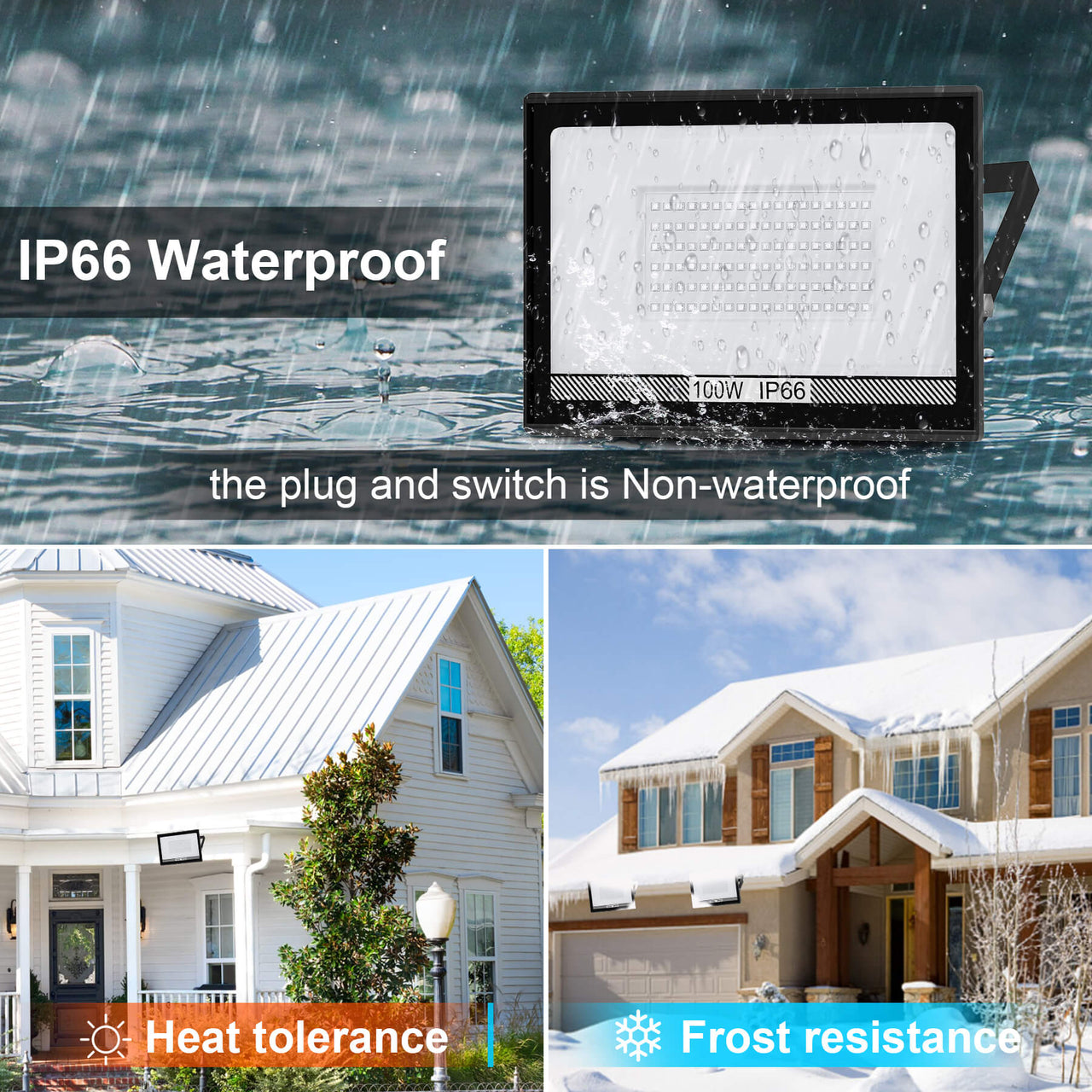 100W LED UV Black Lights IP66 Waterproof Purple Flood Lights for ...