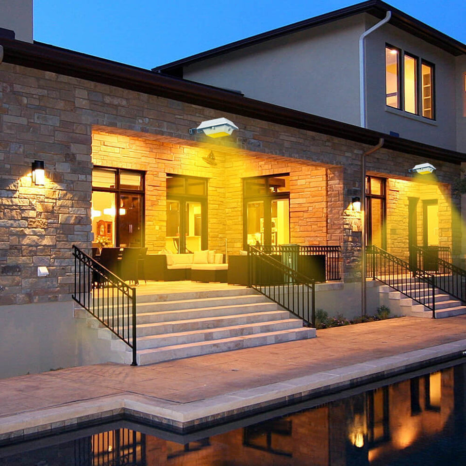 Solar Gutter Lights | Motion Sensor Security Light