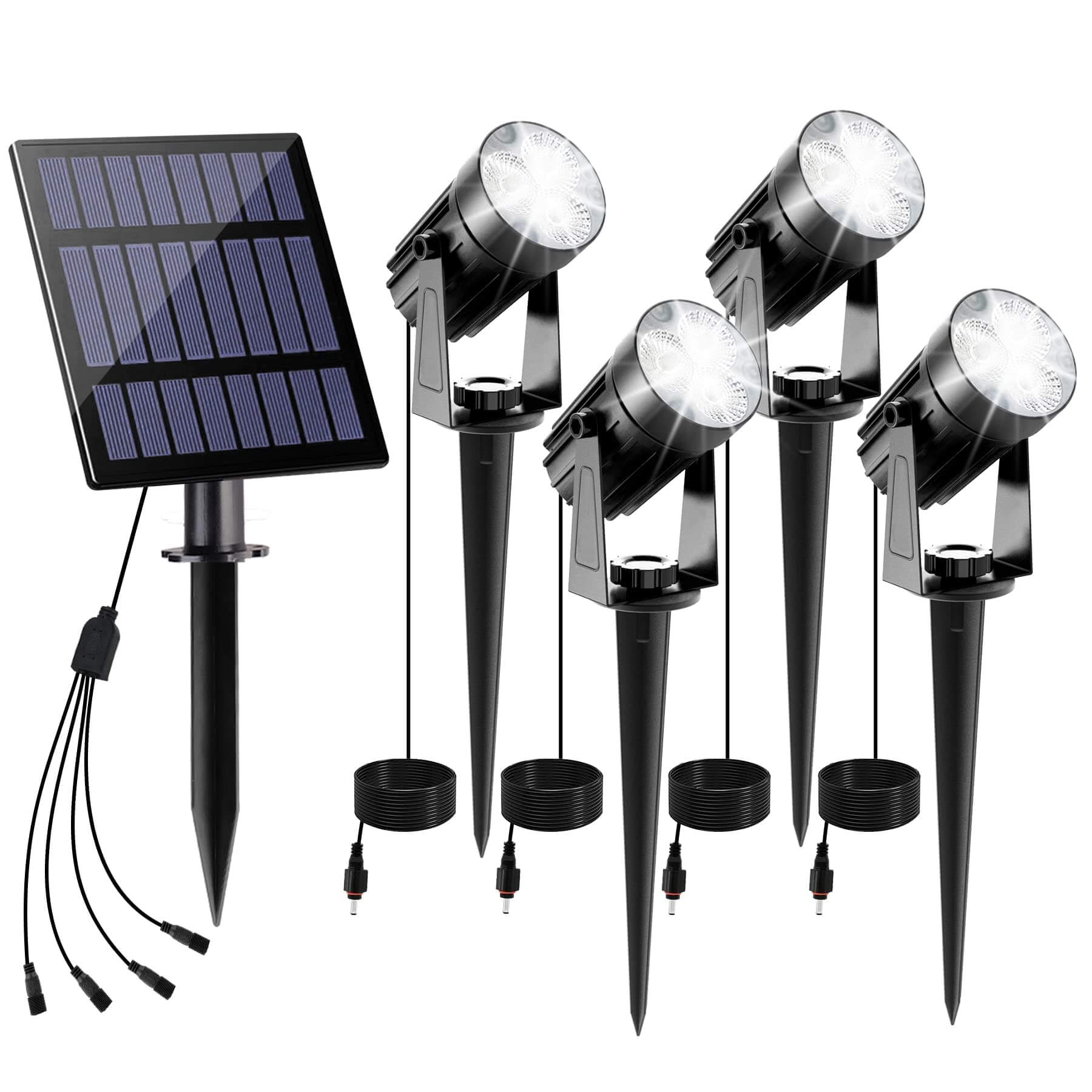 4 in 1 Solar Landscape Spotlights | Tree Uplighting | T-SUN