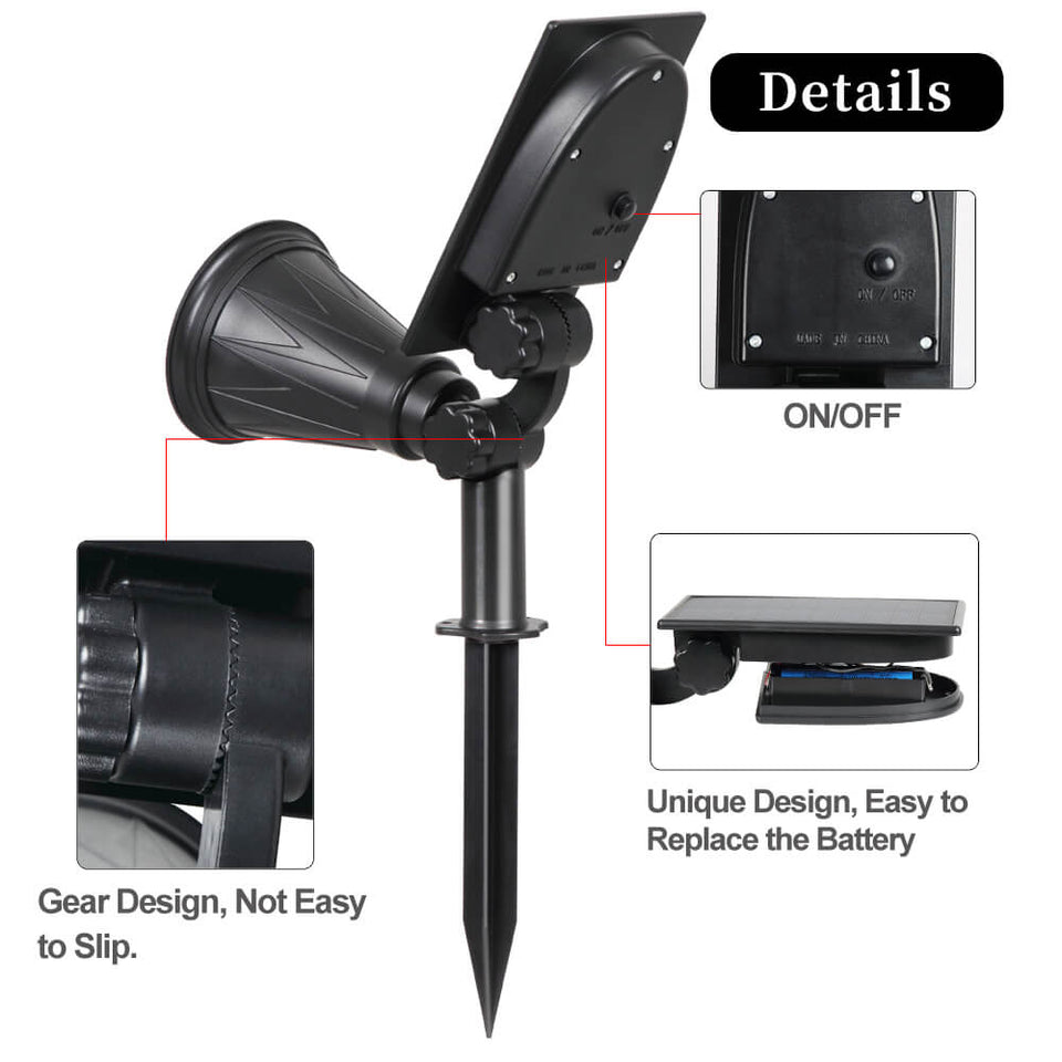 RGB Solar Powered Spotlight | Outdoor Landscape Lighting | TSUN