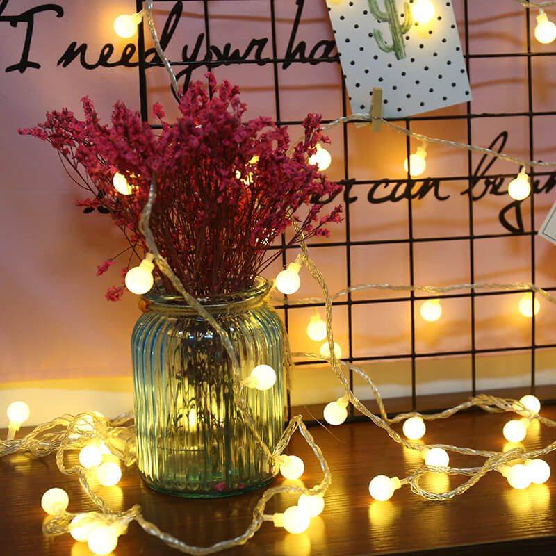 Round Ball LED String Lights | Christmas String Lights
