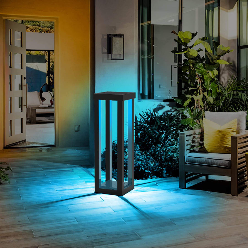 Outdoor Patio Floor Lamp | Color Changing Solar Lanterns T-SUN