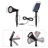 RGB Solar Powered Spotlight | Outdoor Landscape Lighting | TSUN