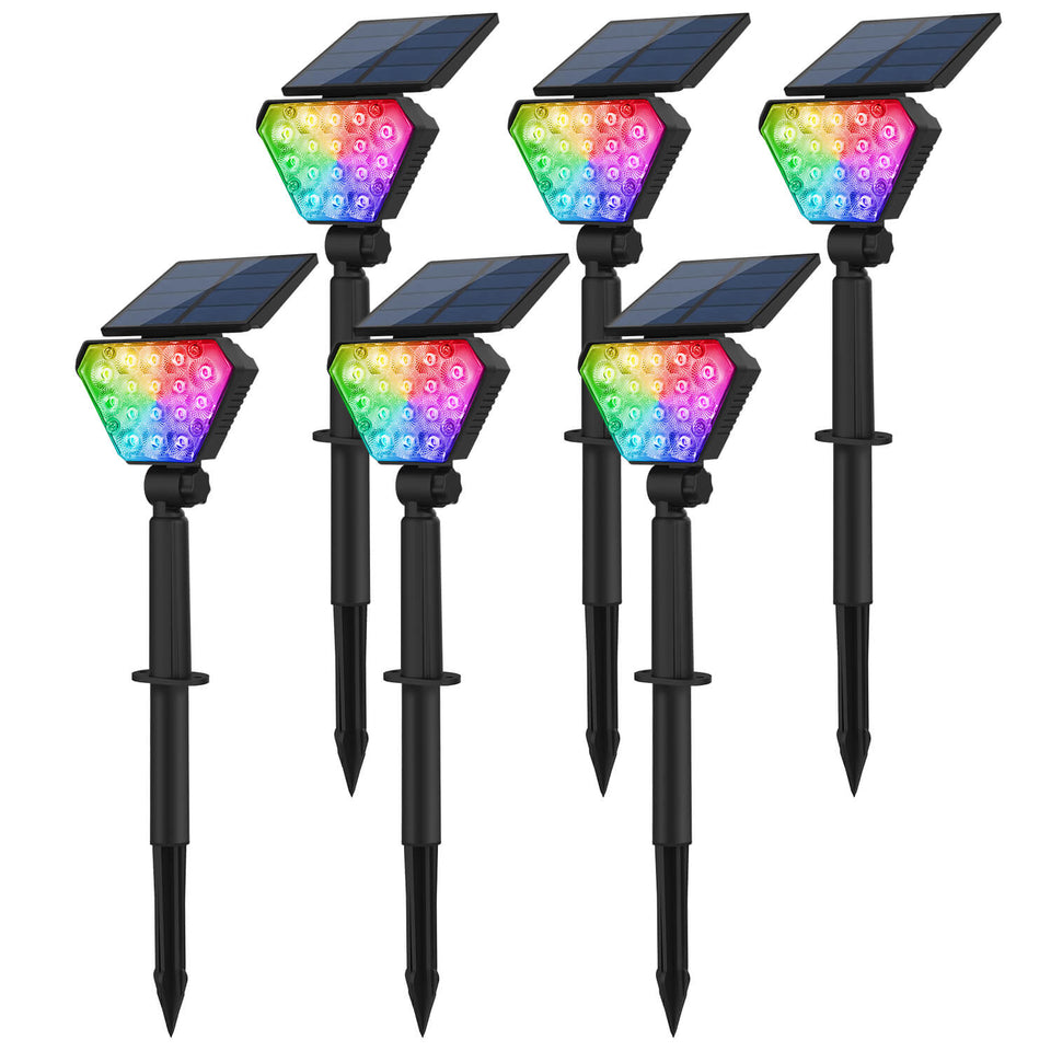 RGB Solar Powered Spotlight | Outdoor Landscape Lighting | TSUN