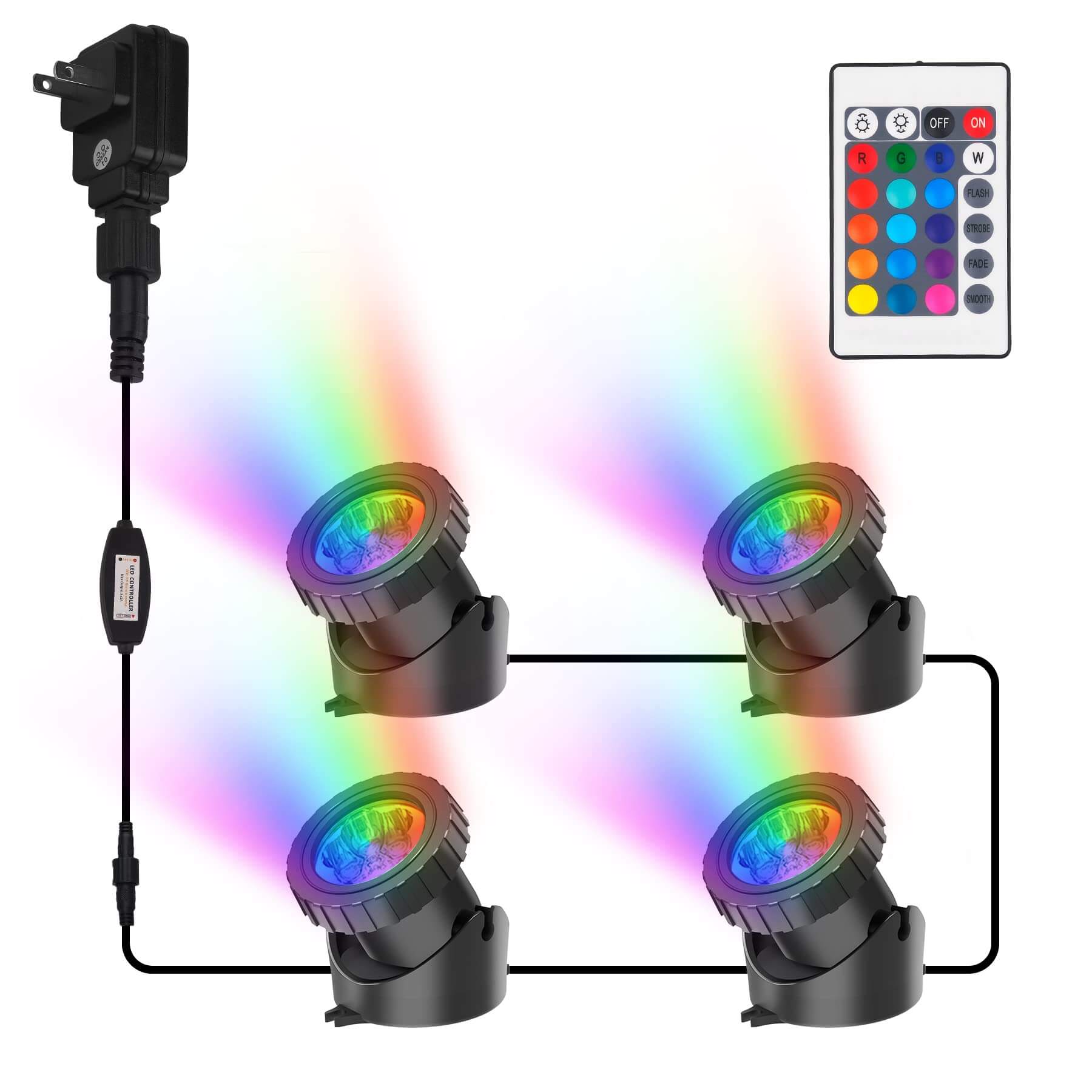Color Changing Led Pond Lights Upgrade Your Pond Or Fountain Lighting