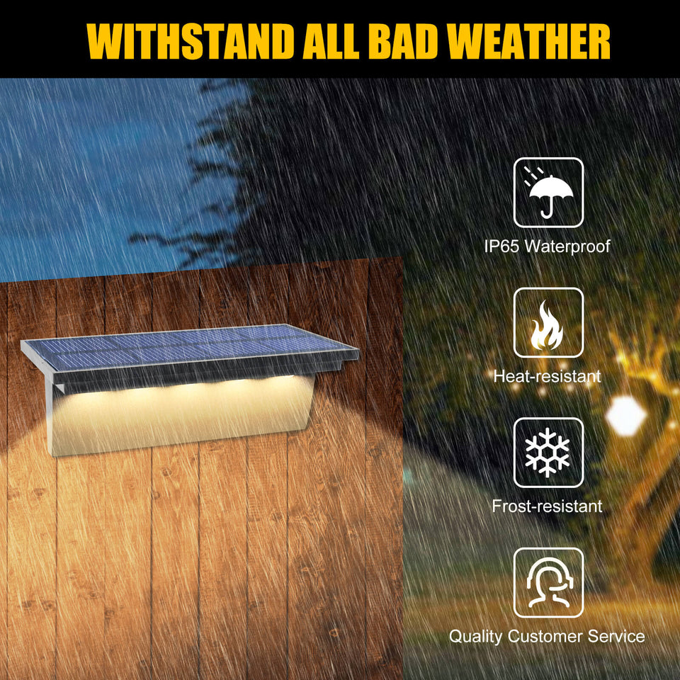 TSUN RGB Solar Deck Fence Lights | Color Changing Deck Lights